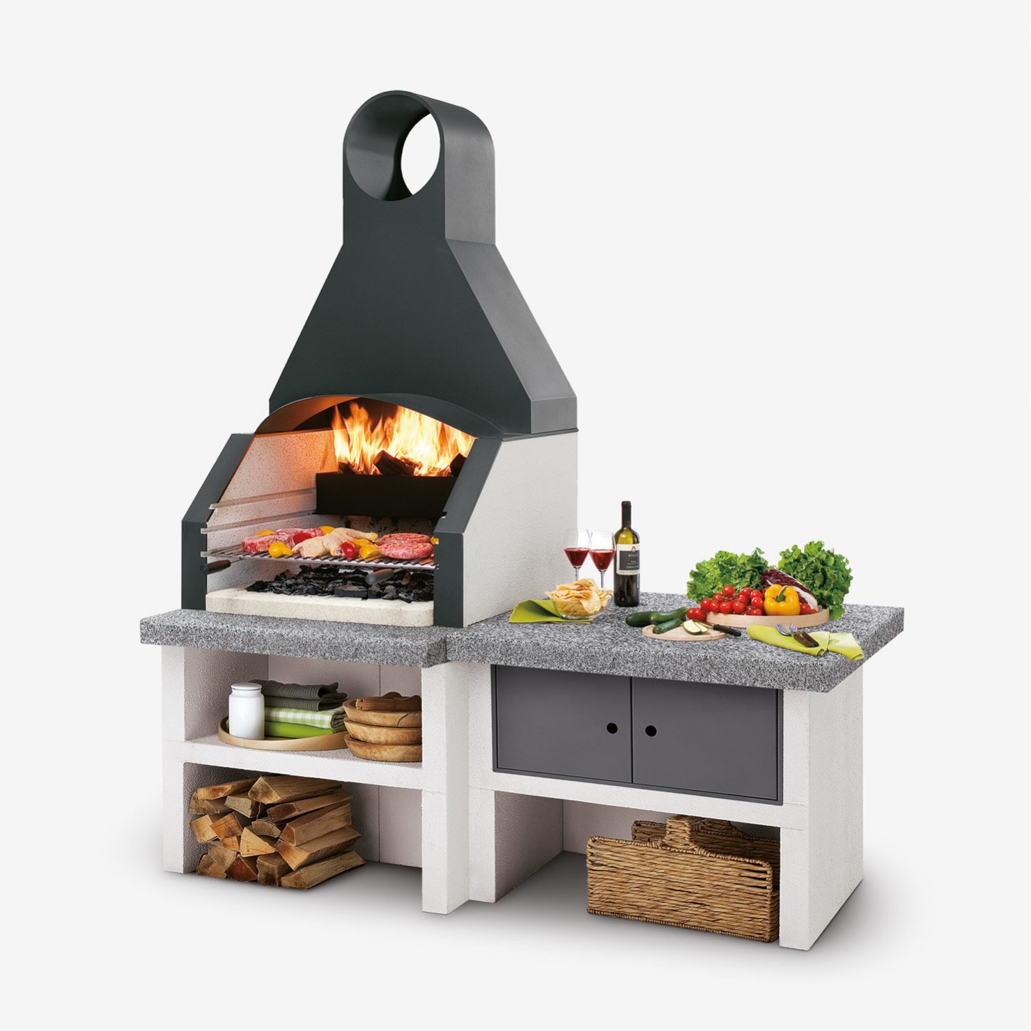 Maxime Cappa Inox, Barbecue in Cemento | Palazzetti In Giardino Maxime Cappa Inox, Barbecue in Cemento | Palazzetti In Giardino